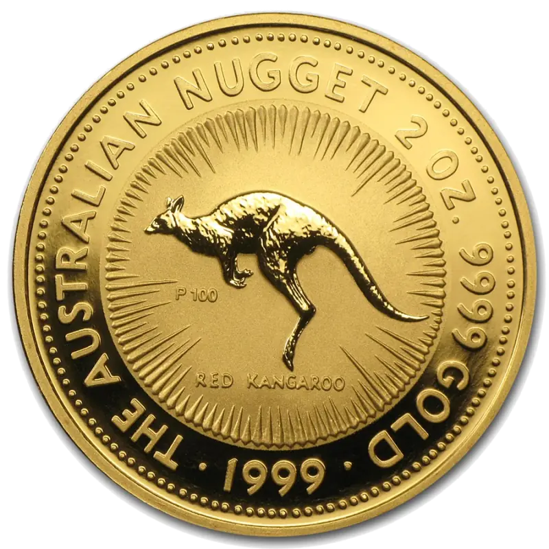 2 oz Nugget Kangaroo | Gold | Mixed Years | StoneX Bullion