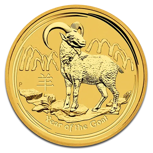 10 oz Lunar II Goat | Gold | 2015
