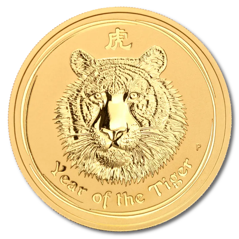 2 oz Lunar II Tiger | Gold | 2010