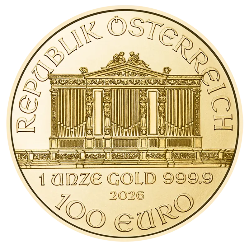 1 oz Vienna Philharmonic Gold Coin | 2026 | StoneX Bullion