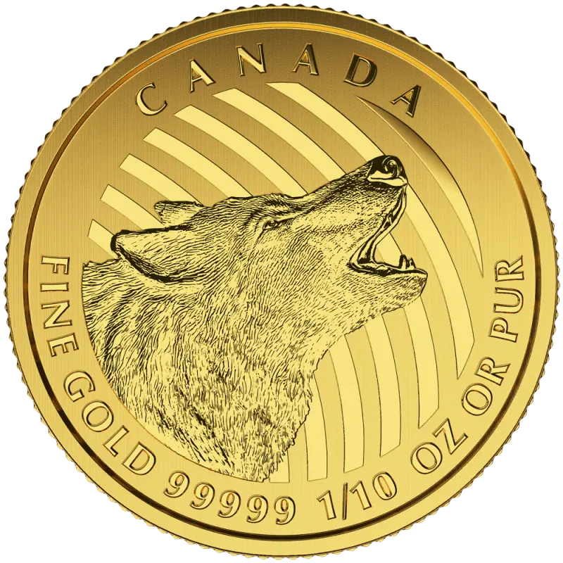 1/10 oz Howling Wolf 999.99 | Oro | 2015
