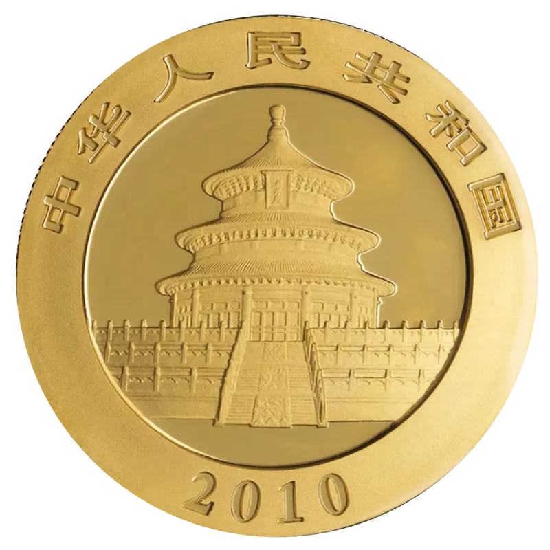 1 oz China Panda Gold Coin | 2010 | Proof | StoneX Bullion