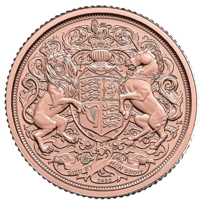 Viertel Sovereign Gedenkmünze Charles III Goldmünze | 2022