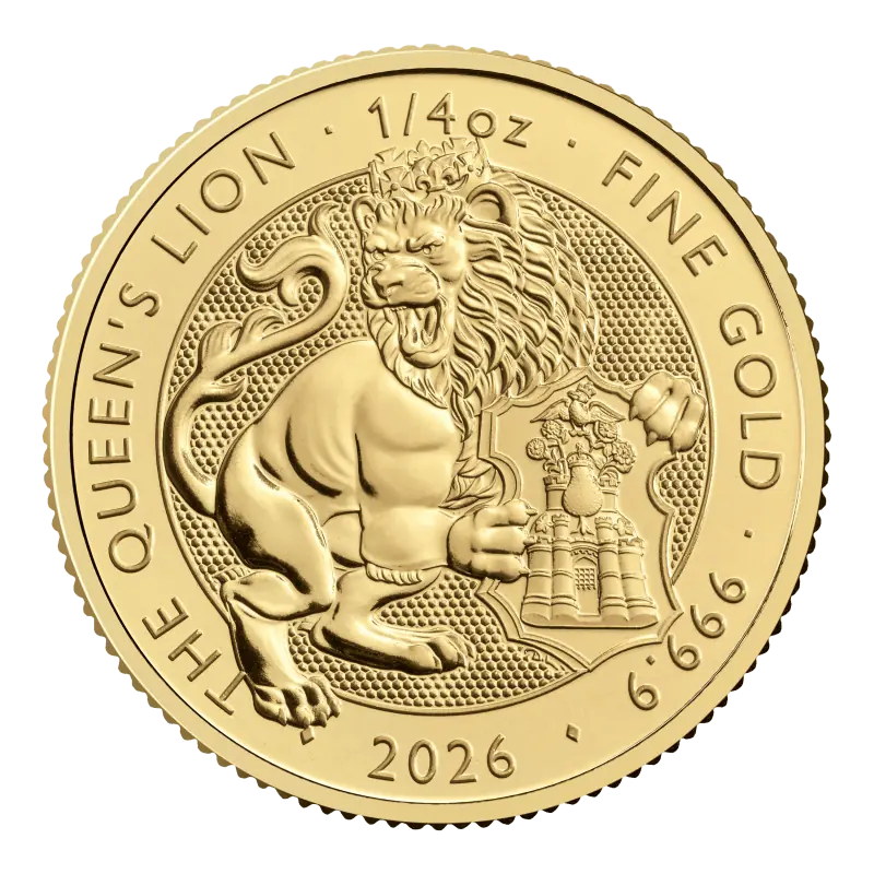 1/4 oz Tudor Beasts Queens Lion | Oro | 2026 | StoneX Bullion