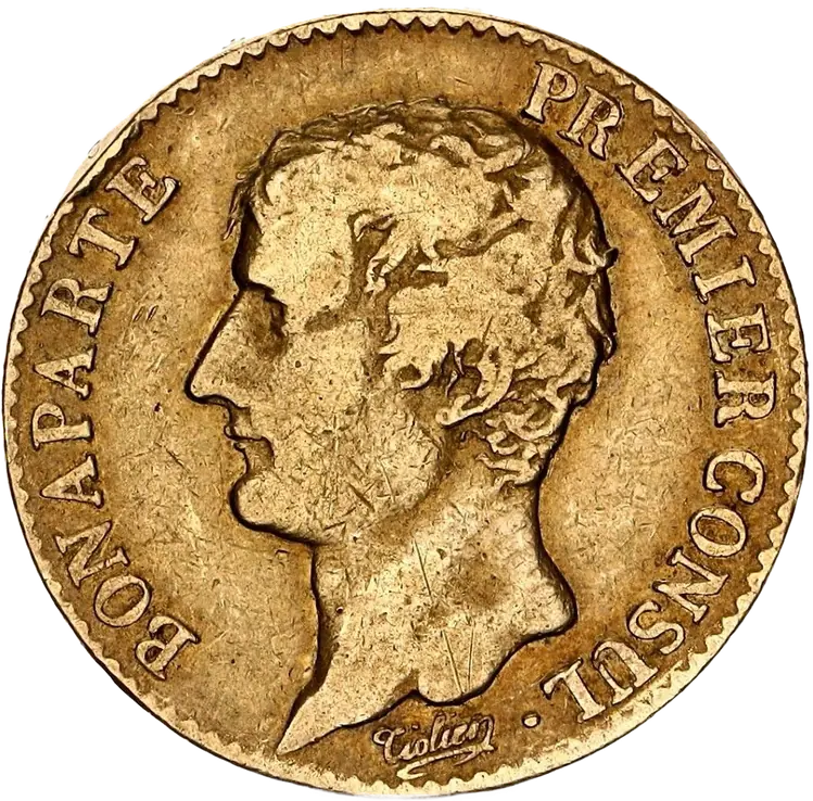 20 French Francs Bonaparte Premier Consul Gold Coin | 1803