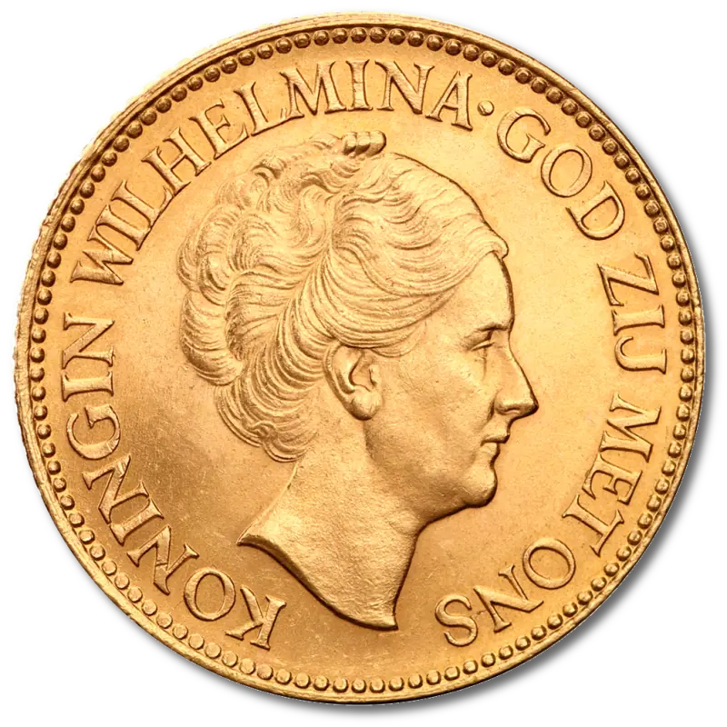 10 Dutch 1892-1933 Guilders Wilhelmina Gold Coin | StoneX Bullion