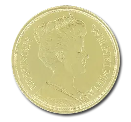 5 Dutch Guilders Wilhelmina | Gold | 1892-1933