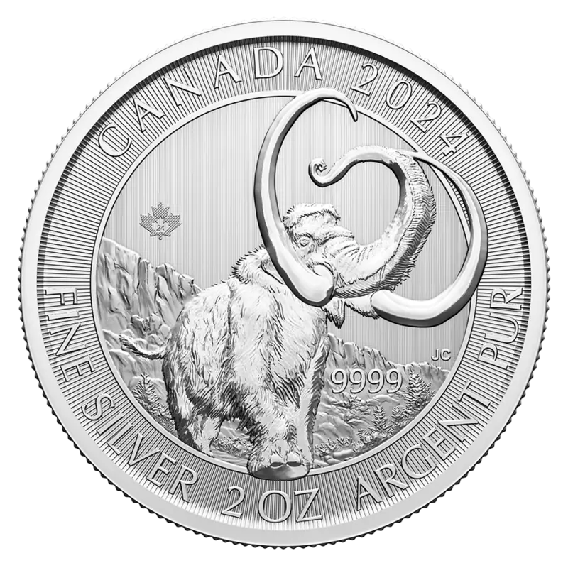 2 oz Ice Age Woolly Mammoth | Plata | 2024
