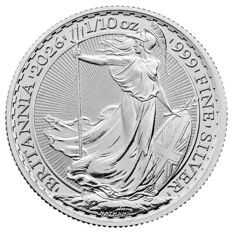1/10 oz Britannia Charles III Silver Coin | 2026 | StoneX Bullion