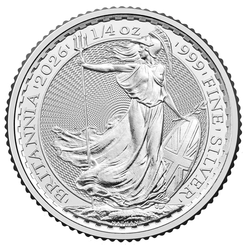 1/4 oz Britannia Charles III Silbermünze | 2026 | StoneX Bullion