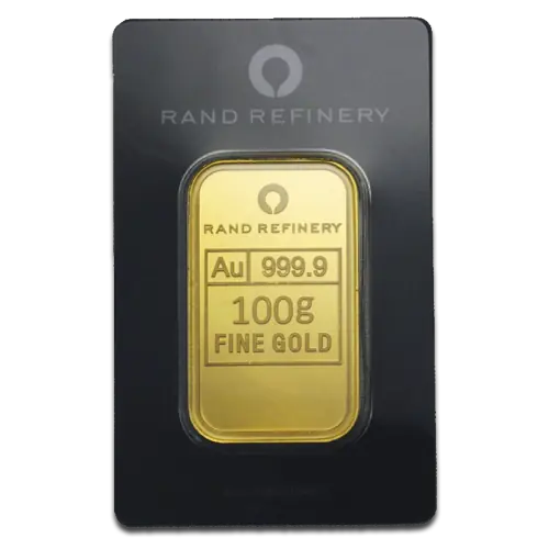 100g Gold Bar | Loxodonta Africana | Rand Refinery | StoneX Bullion