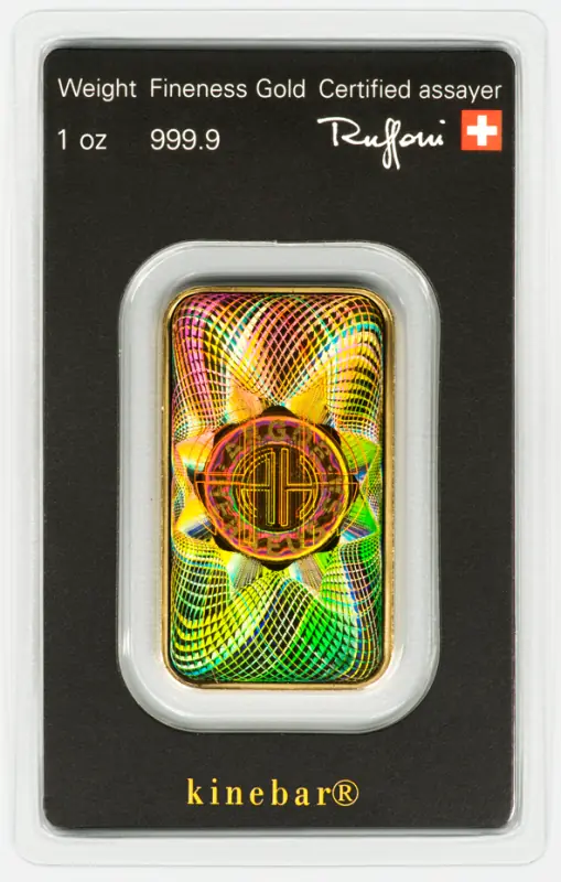 1 oz Gold Bar | Argor-Heraeus | Kinebar | StoneX Bullion