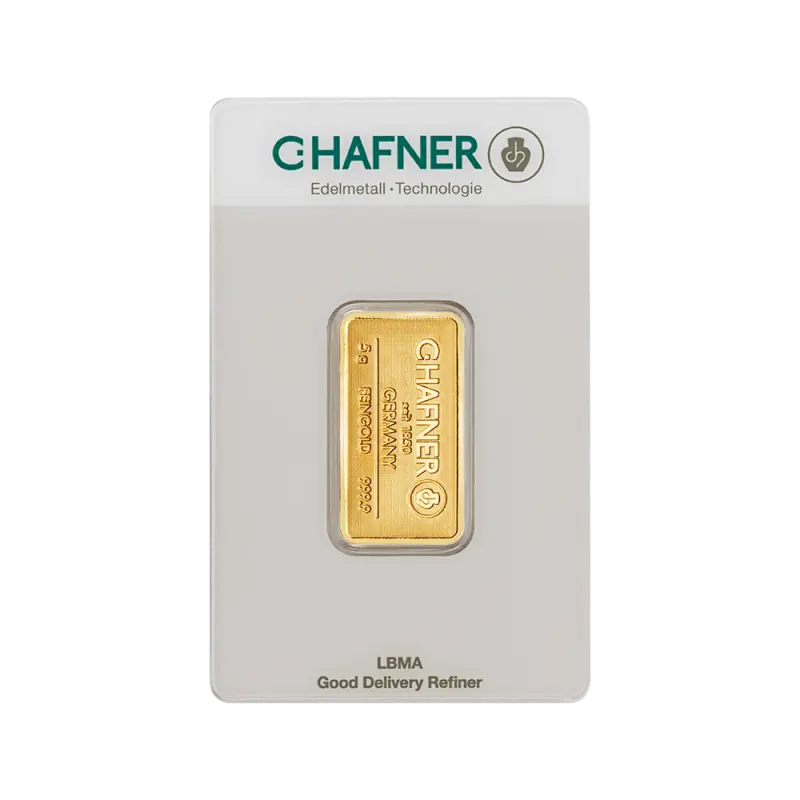5g C.Hafner Gold Bar | StoneX Bullion