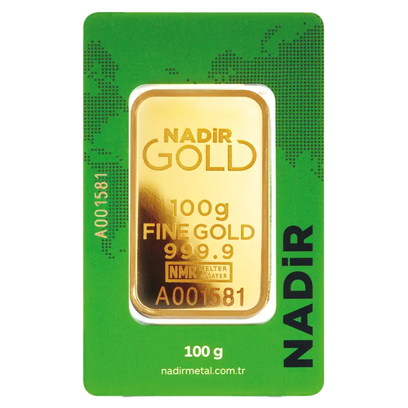 100g Goldbarren | Nadir Gold | Geprägt