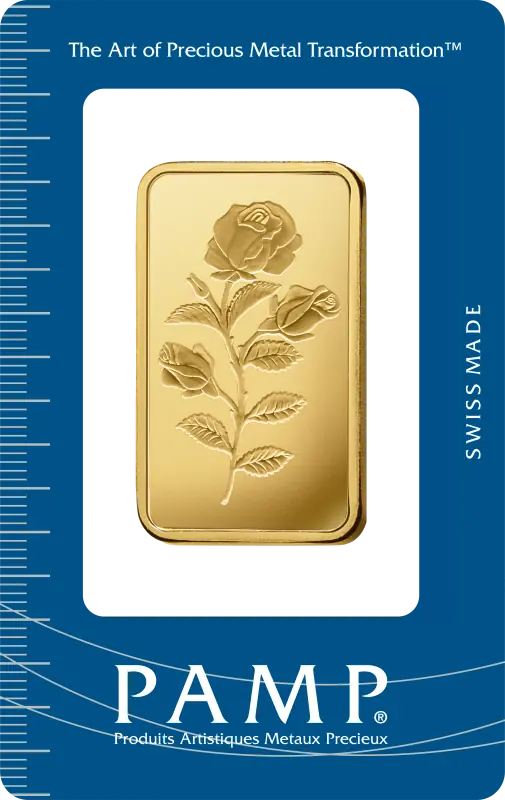 1 oz Rose Gold Bar PAMP | StoneX Bullion