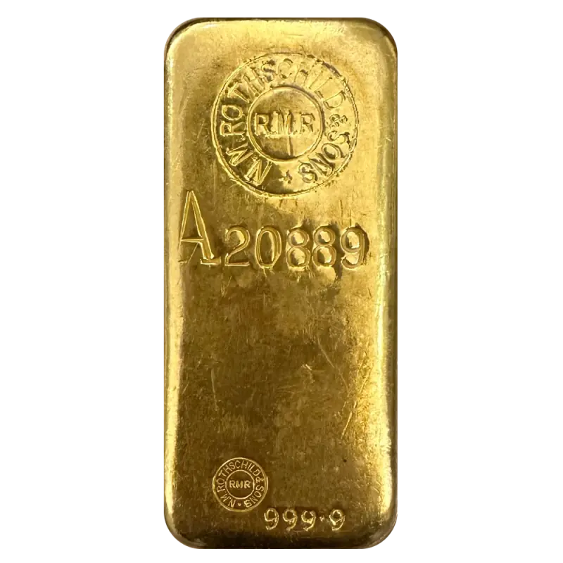 500g Rothschild Gold Cast Bar | StoneX Bullion