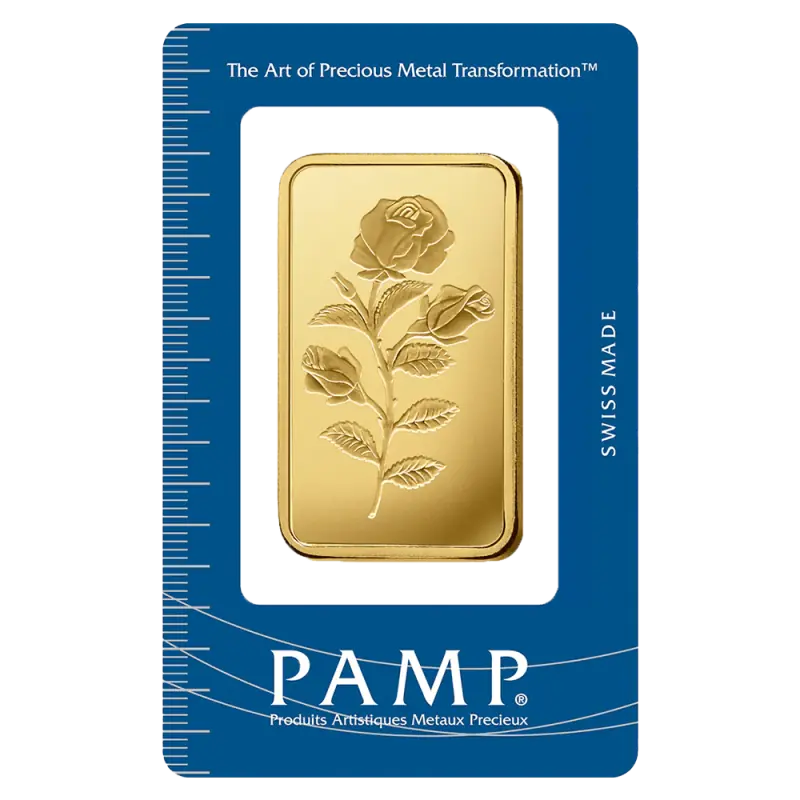 50g Lingote de Oro | PAMP Rosa | StoneX Bullion