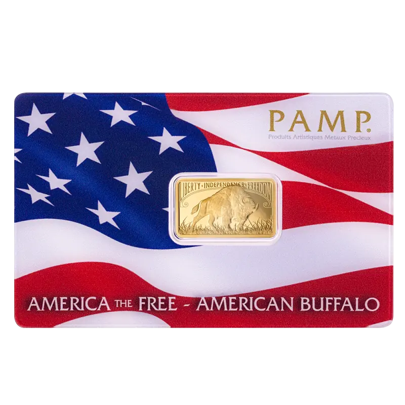 5g Lingotto d'oro | PAMP Fortuna | American Buffalo