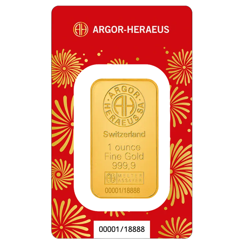 1 oz Lingote de Oro | Argor-Heraeus | Año del Caballo | 2026 | StoneX ...