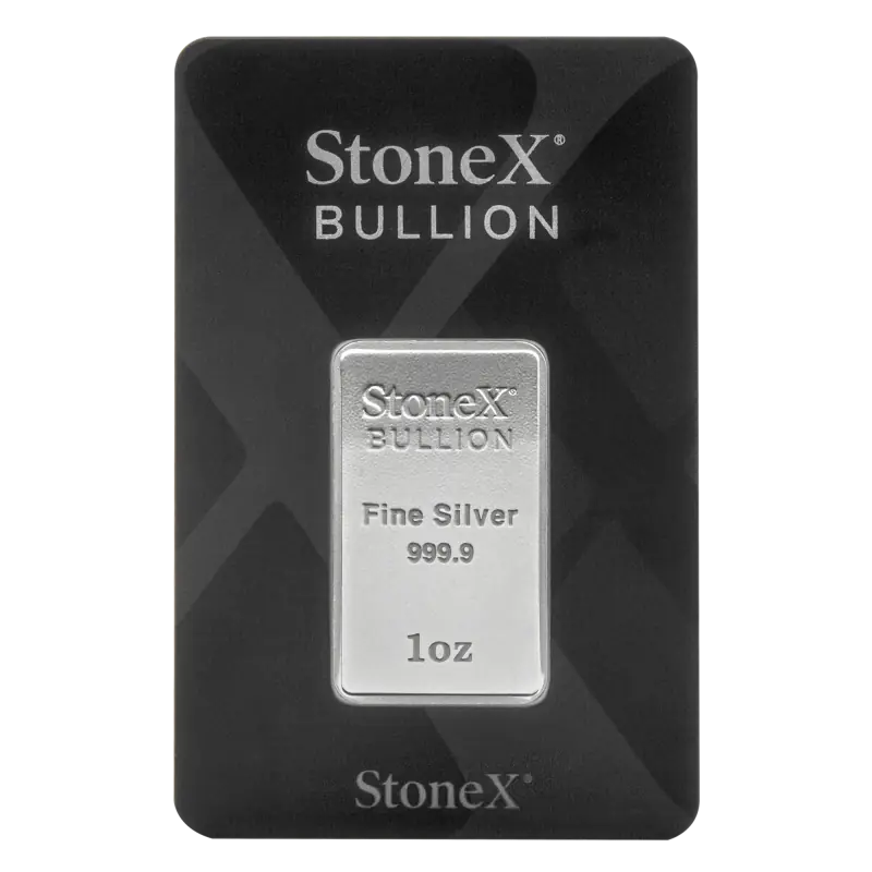 1 oz Lingote de Plata | StoneX Bullion | StoneX Bullion
