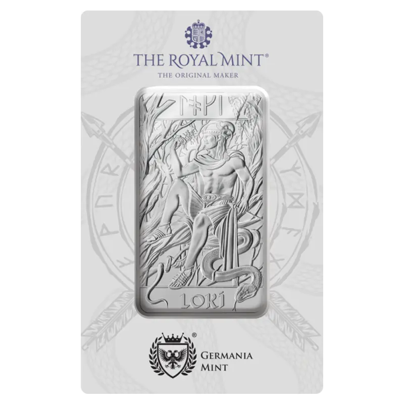 10 oz Loki Silver Bar | The Royal Mint | StoneX Bullion
