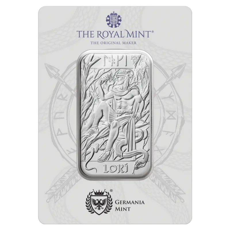 1 oz Loki Silver Bar | The Royal Mint | StoneX Bullion