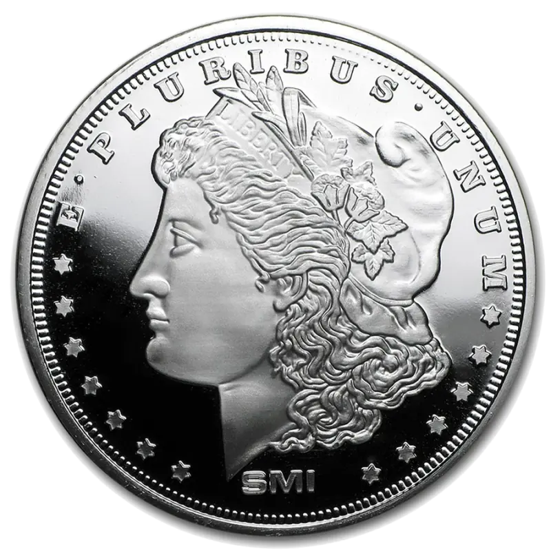 1 oz Morgan Head Round | Plata